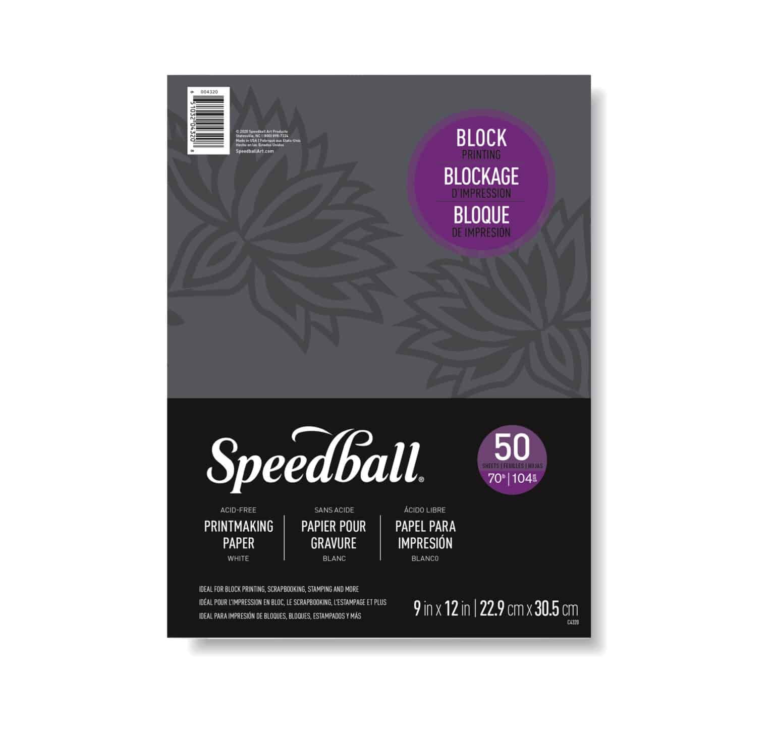 Speedball Block Printing Paper 9"x12" | Woodworker Specialties