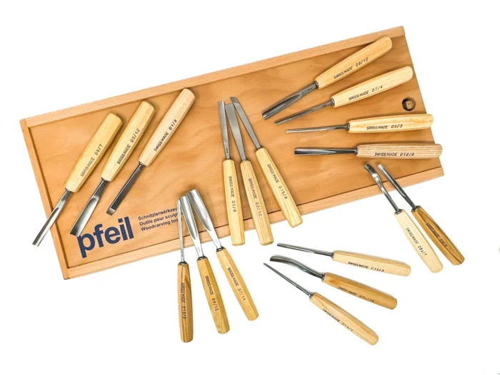 D-Series 18 Piece Carving Set with Case by Pfeil Swiss Made ...